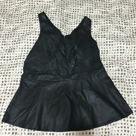 torrid | Tops | Torrid Faux Leather Top | Poshmark